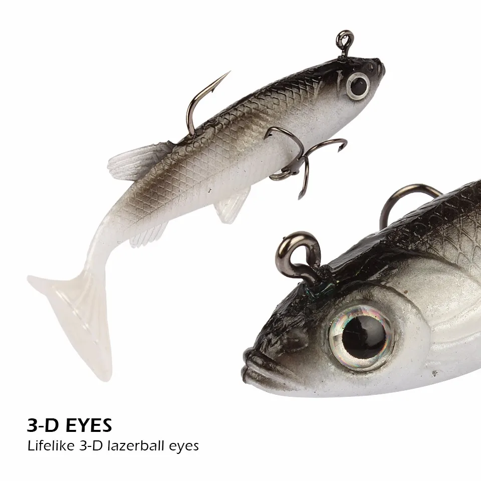 Youme 5pcs/lot Grey Soft Lure 8.5cm 16g Wobblers Artificial Bait ...