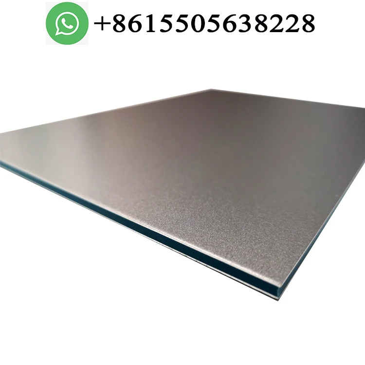 Silver Metallic Outdoor Aluminum Composite Panel Acp Acm Sheet Walls ...
