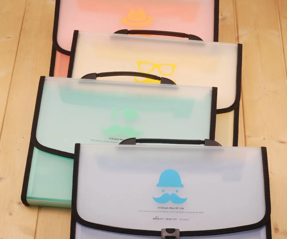 Customized A3 A4 A5 Eco-friendly Pp Plastic File Carry Case With Any ...