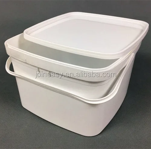 3 Liter Plastic Square Bucket Biscuits Container 0.8 Gallon Plastic Box ...