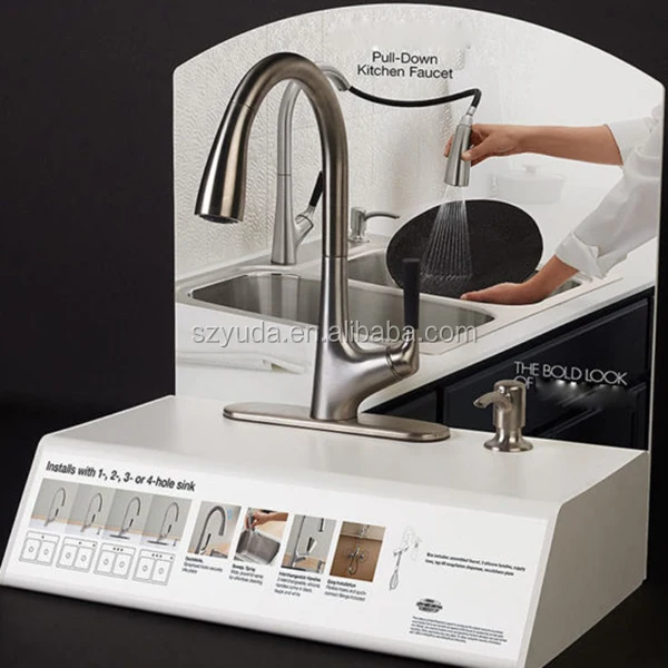 Acrylic Faucet Display Stands - Modern Retail Solutions