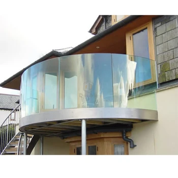 Balcony Railing Designs Curved Glass Railing /terrace Railing Designs ...