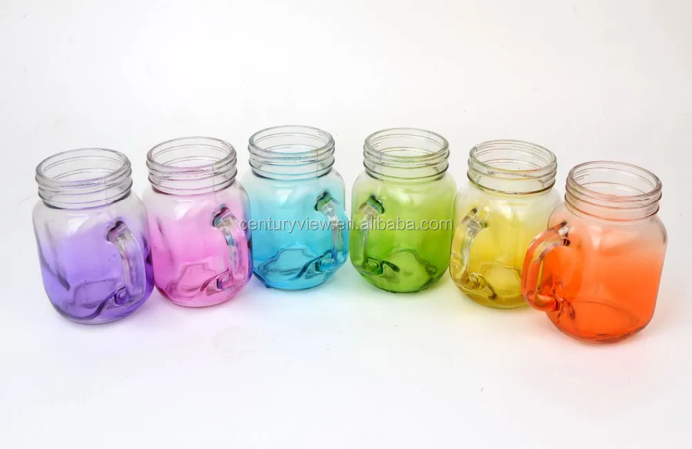 Mini Colored 10oz Set Mason Jars With Screw Lid - Buy Mini 10oz Mason ...