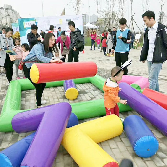 School Sport Meeting Inflatable Puzzle Game Inflatable Sport Game For ...