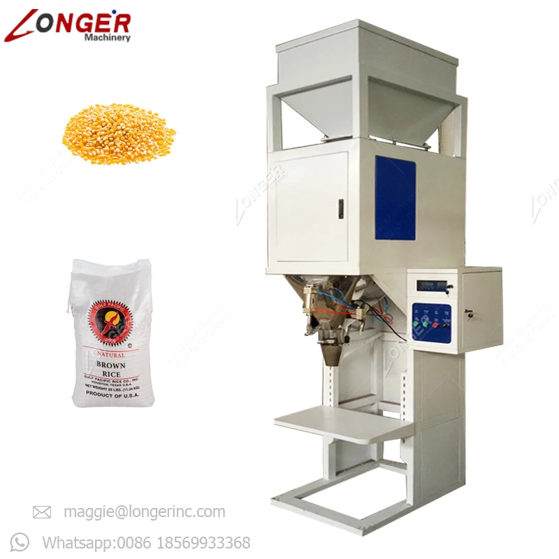 Hot Sale 20kg Longan Soybean Bag Packing Packer Rice Bagging Machine ...