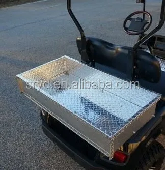 Golf Cart Rear Aluminum Box For Ezgo Txt Custom With Mounting Bracket ...