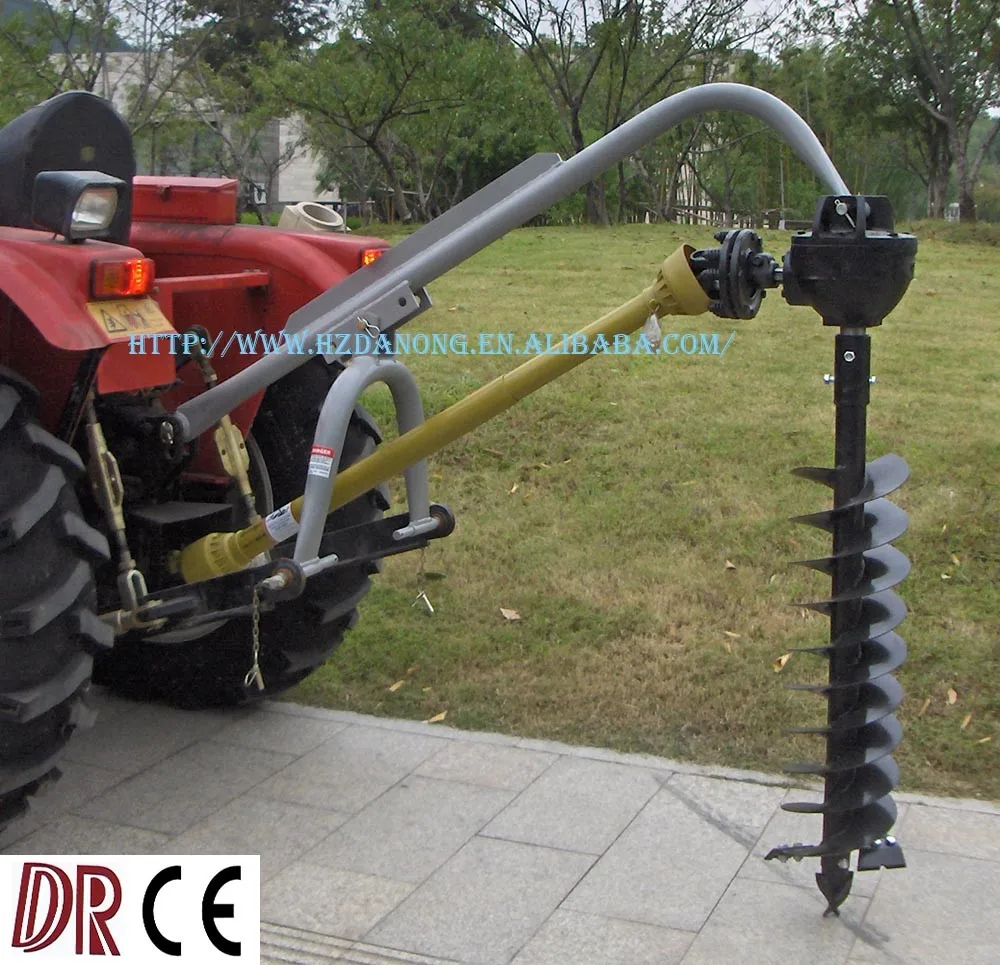 Tractor Mounted Post Hole Digger Mini Tractor Post Hole Digger - Buy ...