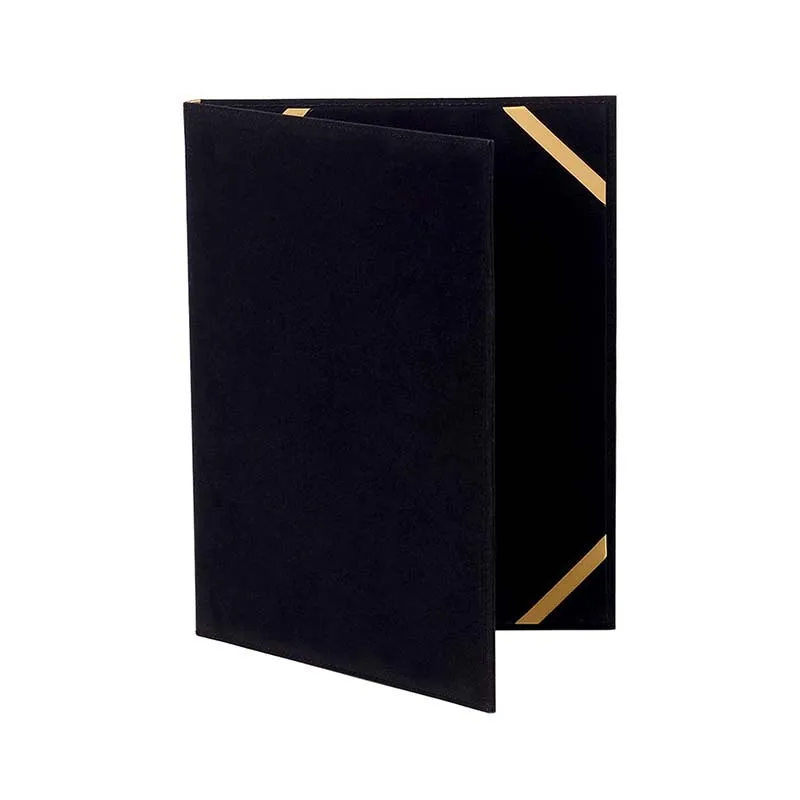 Customize Size Black Velvet File Certificate Holder Folder For ...