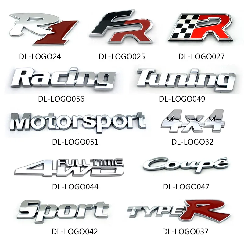 Custom Car Emblem Pictures - Chrome, ABS Plastic Logo