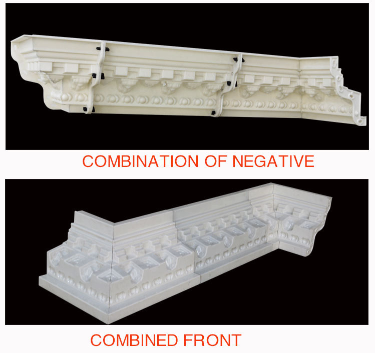 Wholesale ABS Plastic under Roof Eaves Line Moulding Cornice Mold for Sale
