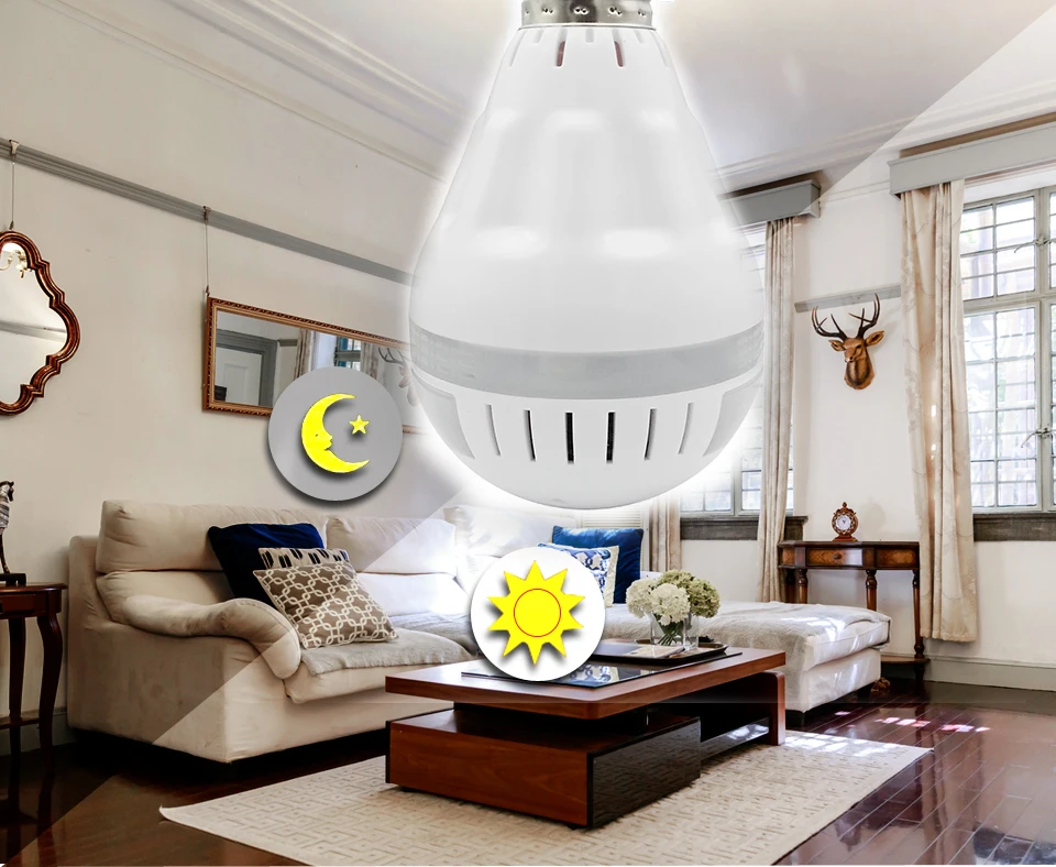 Bulb Security Lamp Hidden Camera Night Vision Wireless For Home ...