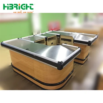 Supermarket Design Retail Cash Register Table Checkout Counter Cashier ...