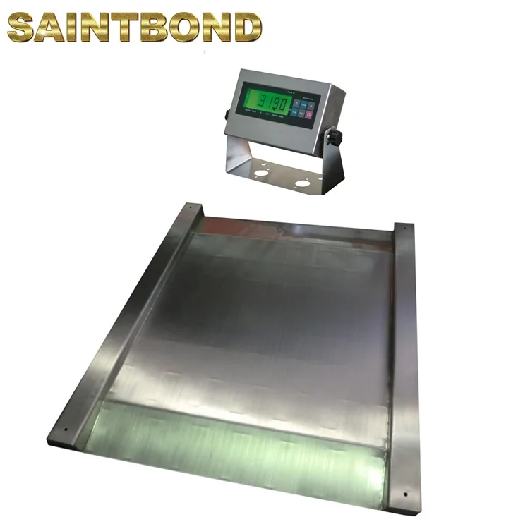 2000kg Low Profile Scales Ground 1 Ton Industrial Weighing Load Cell ...