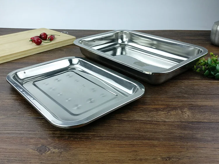 Food Grade Stainless Steel Bbq Restaurant Kitchen Dishes Plates Cooking ...