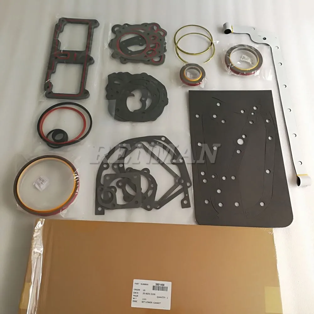 Oem Cummins Nt855 Nta855 Engine Overhaul Gasket Kit 3801330 3801468 ...