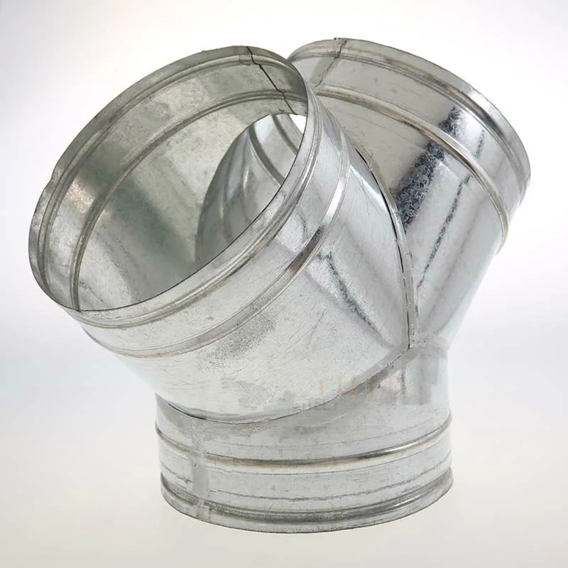 Jusheng1034 Galvanized Y Branch Tee for Air Ducts - OEM | Wholesale