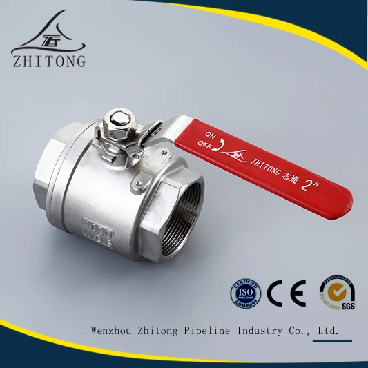 Hot Selling Full Port DN8-DN100 2pc Thread Stainless Steel Ball Valve ...