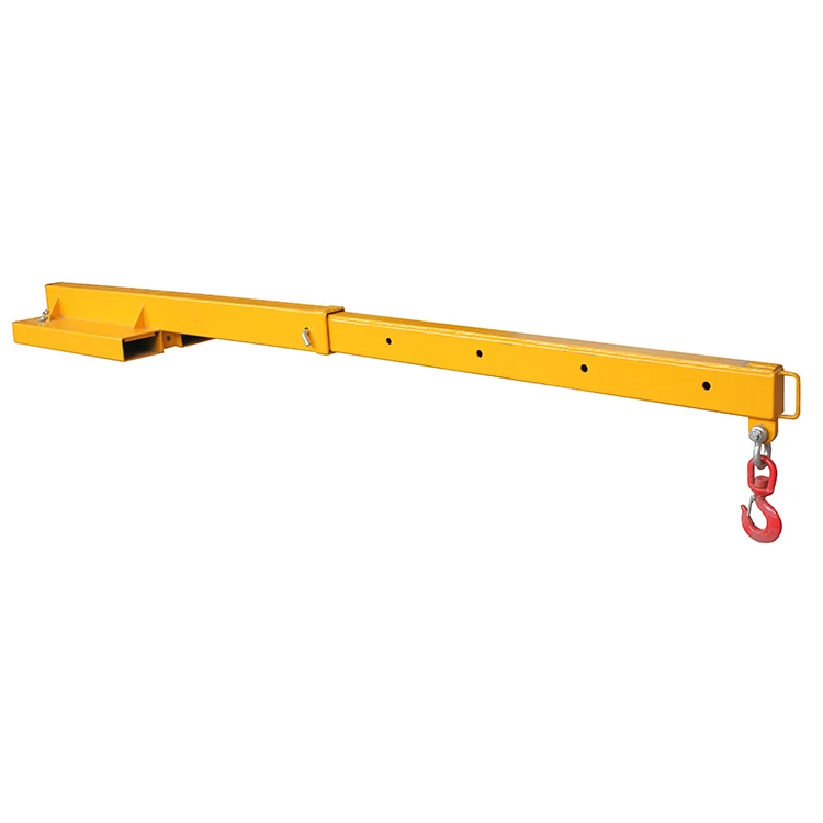 Forklift Boom Loading and Unloading Bundles Stone Slabs
