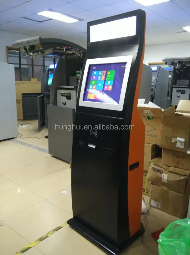 Deposit Withdraw Cash Bank Screen Kiosk China Manufacturer Wireless ATM ...
