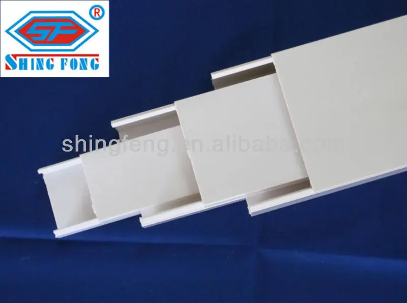 Large Size White PVC Trunking - Durable Outdoor Cable Management