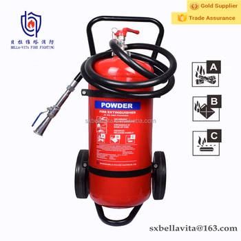 Abc/bc Dry Chemical Powder 25kg Wheel Trolley Fire Fighting ...