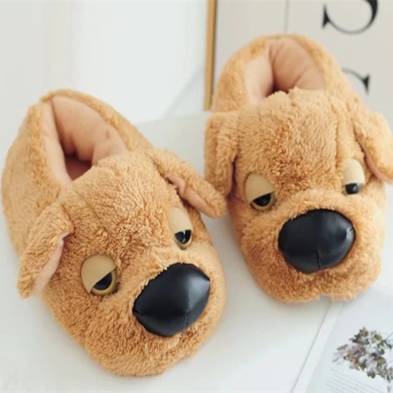 Custom Dog Plush Animal Slipper For Woman - Buy Dog Plush Slipper,Plush ...