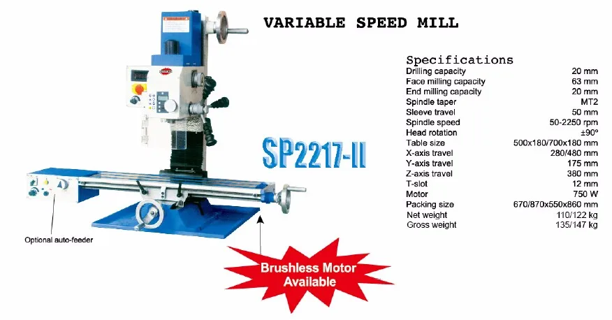 Sp2217-iii Titan Cutter Milling Machine Vertical Drilling - Buy Cutter ...