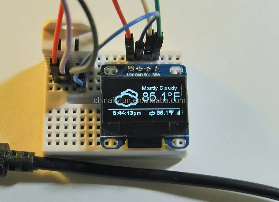 Esp8266 Wemos Weather Temperature Humididty Station Iot Starter Kit For Arduino With Oled - Buy ...