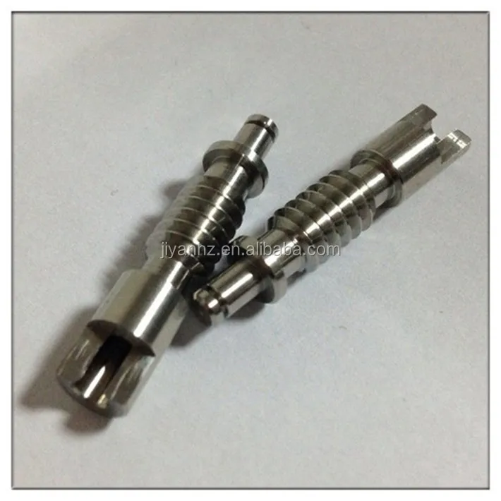 Custom Made Steel Gear Shaft - Worm Gear Screw Threaded