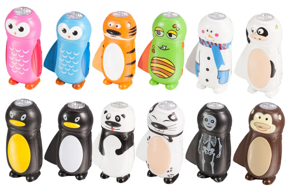 1 LED Various Animals Novelty and Cute Designs Dynamo Torch