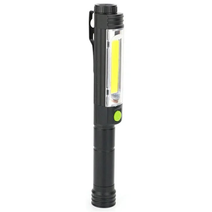 Aluminum 400 Lumen COB LED Jumbo Pen Light Magnetic Pocket Clip COB LED ...