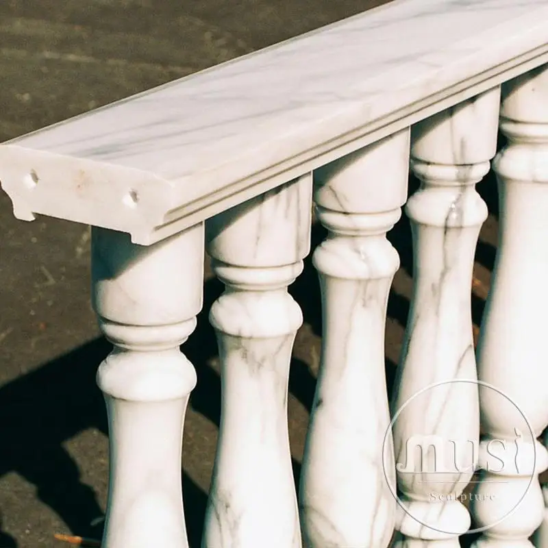 Cheap White Marble Stone Staircase Railing - Buy Staircase Railing ...