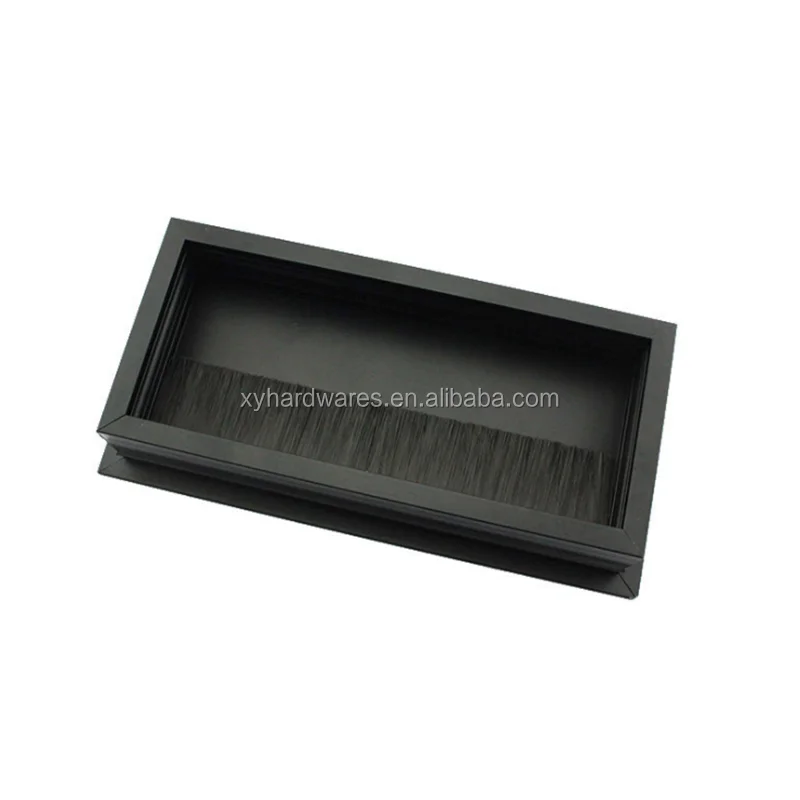 Aluminum Alloy Square Cable Grommet For Desk - Oem Available