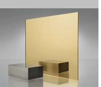 Customized Tea Colored Tinted 4mm Thickness Wall 4x8 Title Beveled Edge ...