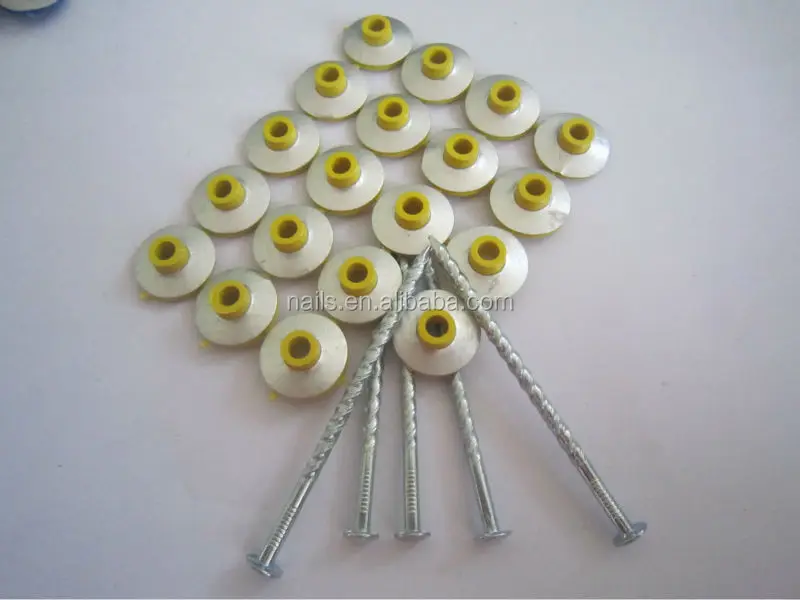 Wood Screw Nails With Flat Head With Gasket And Cover - Buy Screw Hook ...