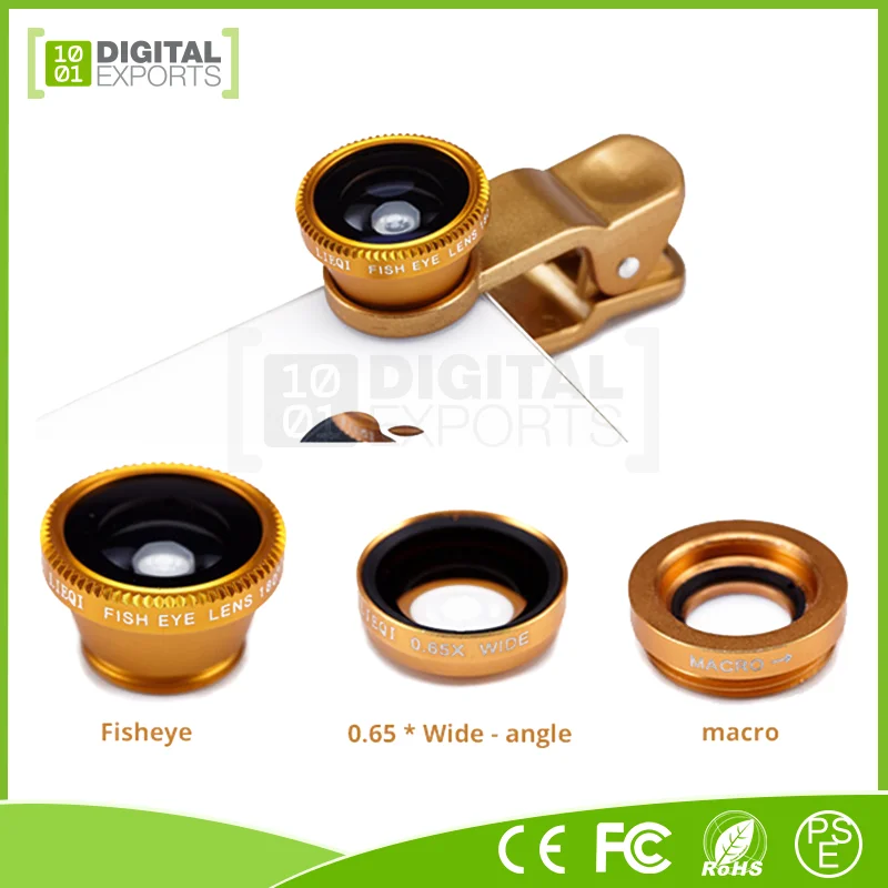 Universal Clip Lens Macro Wide Angle 2 In 1 Phone Camera Lenses For ...