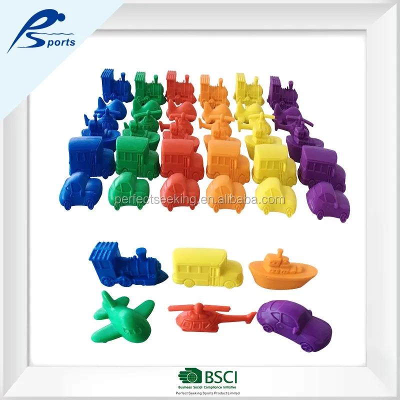 Toddler Montessori Toys Sorting Toy Plastic Counters Vehicle Plane Boat ...