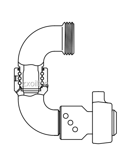 High Pressure FMC Type Swivel Joint - 10000 Psi, M X F Uniond End
