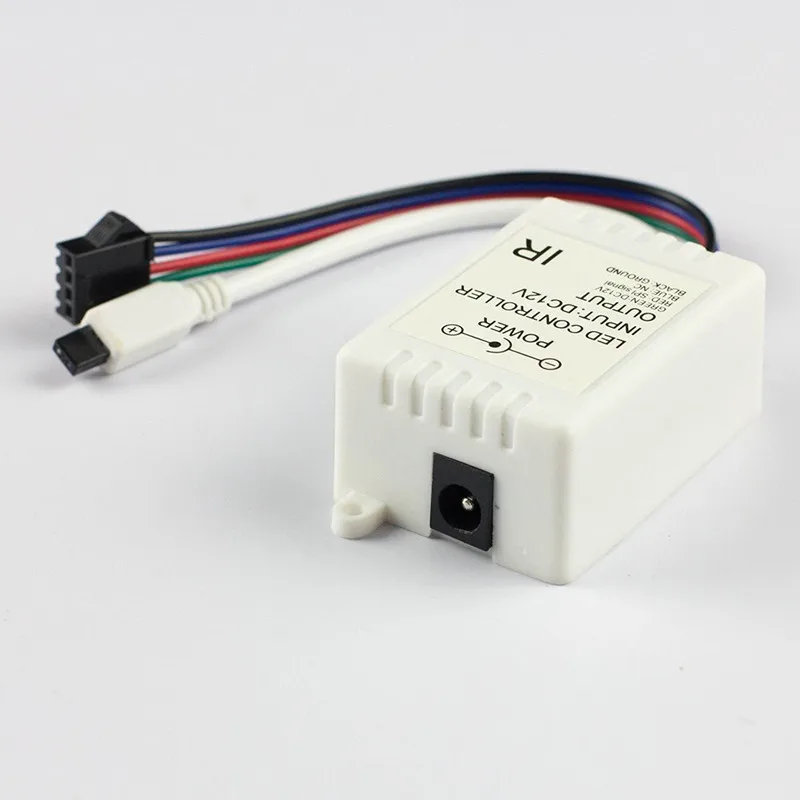 24 Key Dc 12v Ws2801 Ir Infrared Led Remote Controller Dimmer For Magic ...