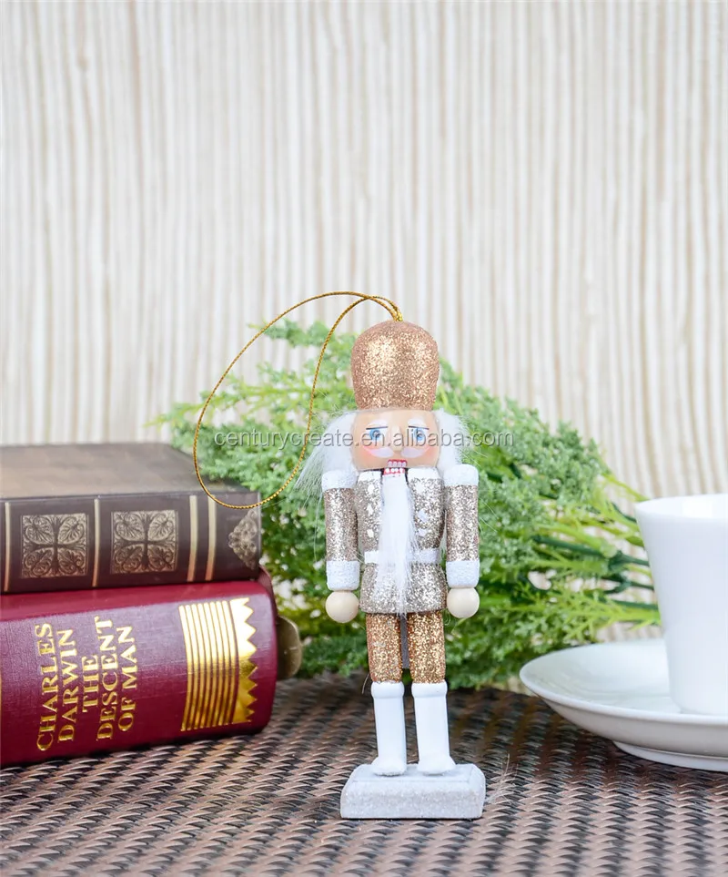 Home Decoration Walnut People Christmas Gift H12cm Wooden Soldier ...