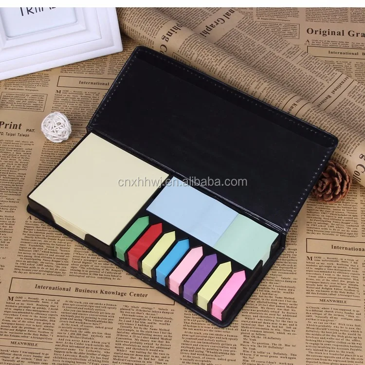 Custom Sticky Note In Leather Case,Sticky Notes Box - Buy Sticky Note ...