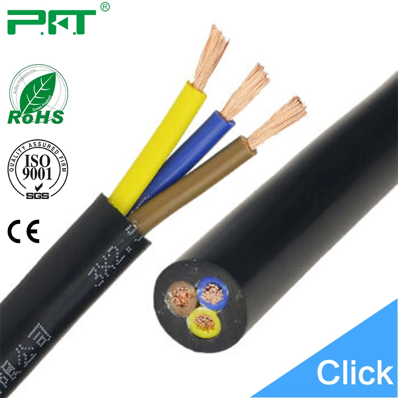 Manufactuer Cheap Price Rvv 3 Core Cable 1mm/1.5mm/2.5mm 100% Copper ...