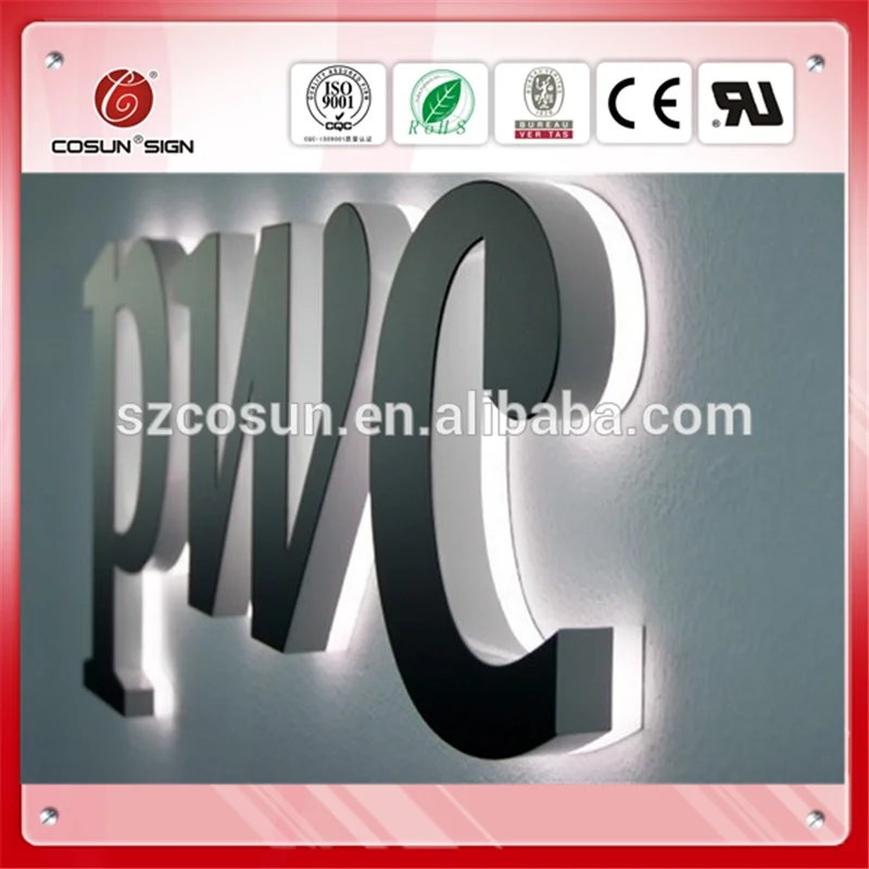 New Arriving! Wall-mounted Acrylic Advertised Led Backlit Letters To ...