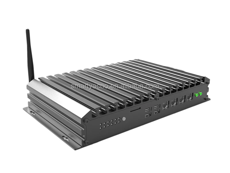 4 * Lan 인텔 Haswell U 시리즈 I3/i5/i7 Cpu 팬리스 임베디드 미니 박스 Pc 산업용 Pc Nis-h892 ...