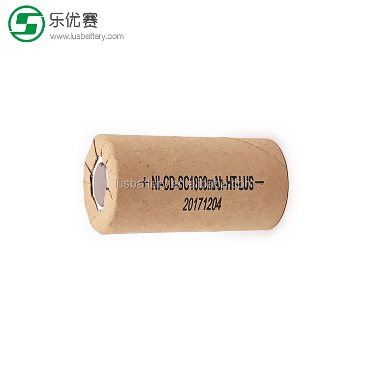 Ni-cd Battery Size Sc 1800mah 1.2v Nickel Cadmium Rechargeable Battery - Buy Nicd Battery 1.2v ...
