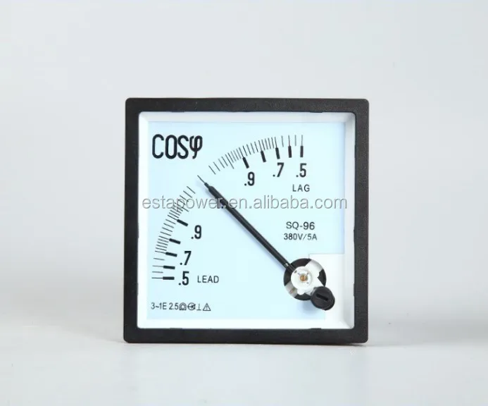 High Precision Analog COS Power Factor Meter 0.5-1-0.5