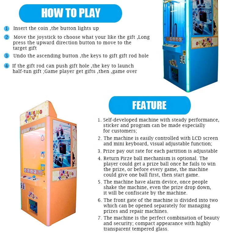 Coin Operated Key Master Game - Golden Key Prize Machine