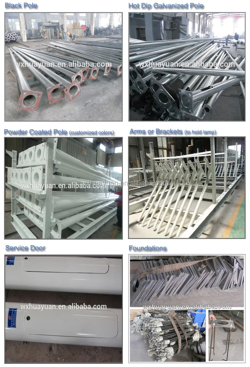 Galvanized Steel Used Street Light Poles - Buy Street Light Pole,Used ...