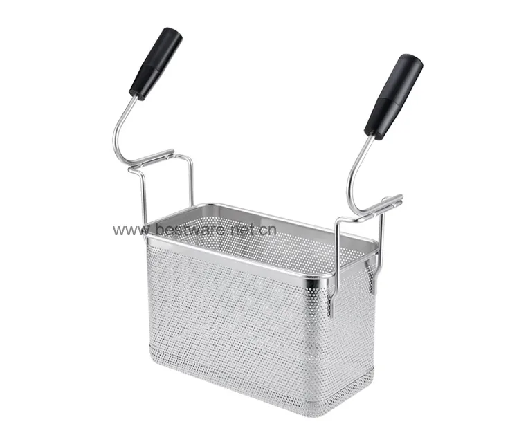 Rectangle Stainless Steel Pasta Basket - Durable & Versatile