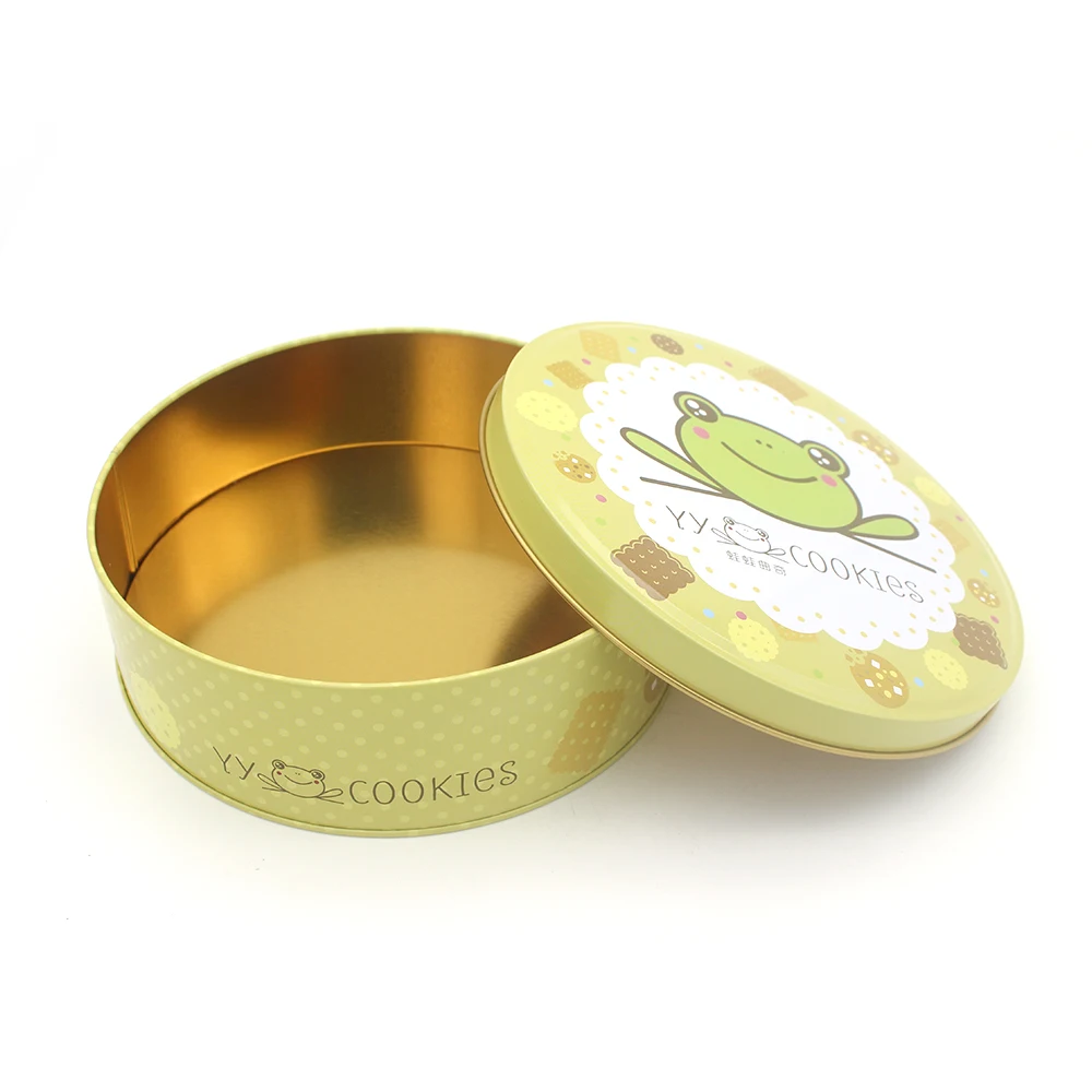 High Quality Round Empty Gift Cookie Tin Box - Buy Round Tin Box,Empty ...